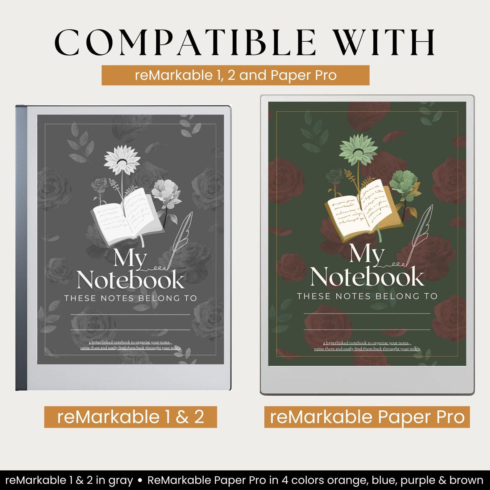 Notebook Bundle for Remarkable Paper Pro, Remarkable 1 and 2 | Fully ...