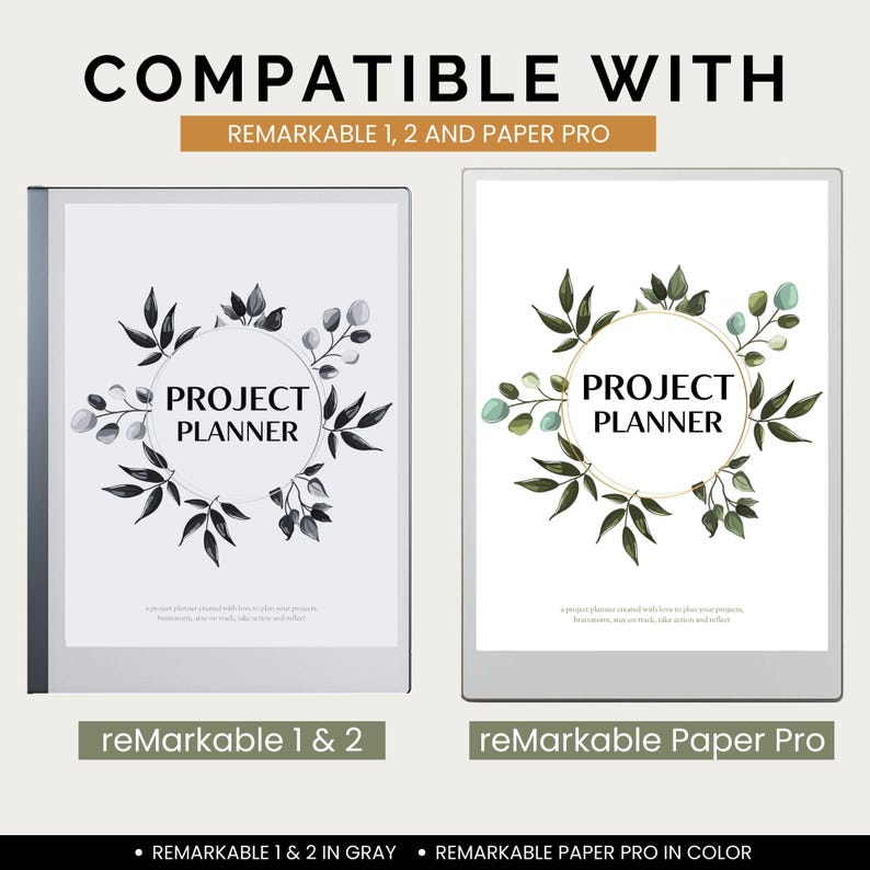 Project Planner for Remarkable Paper Pro and Remarkable 2 | Organize ...