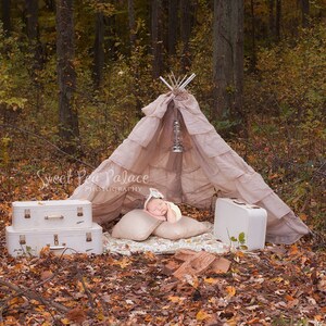 Instant Download Photography Prop DIGITAL BACKDROP for Photographers Indian Summer Teepee Tent ...