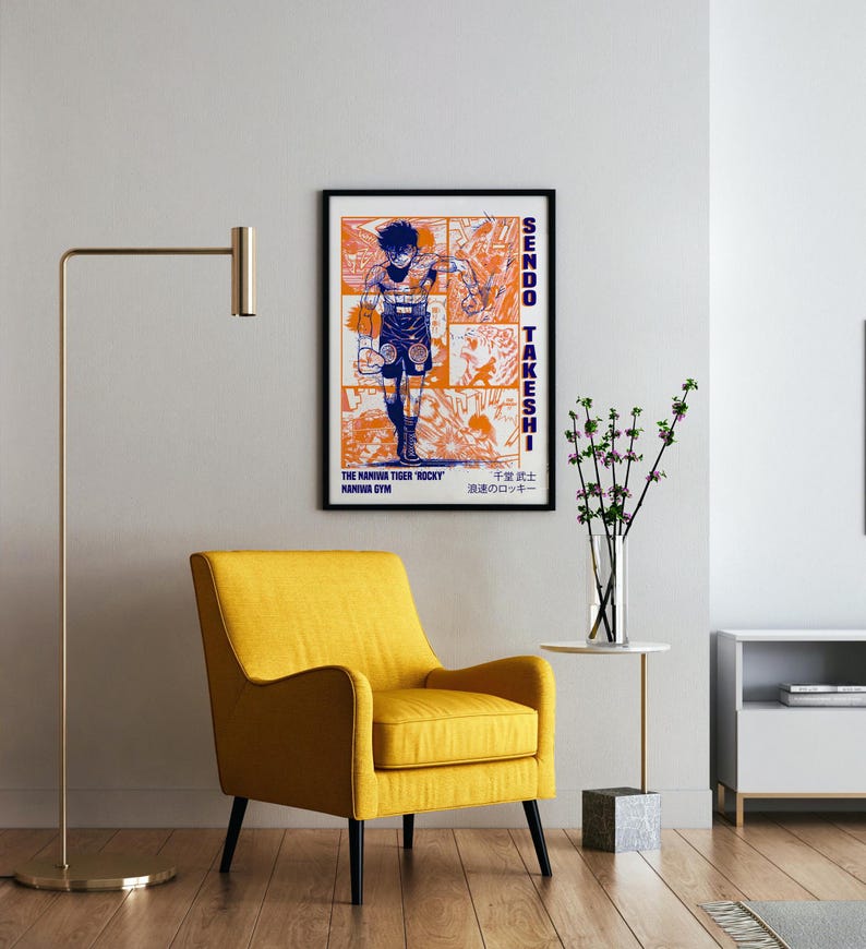 Hajime No Ippo: Sendo Takeshi Digital Print Anime Poster - Etsy