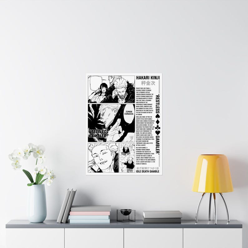 Jujutsu Kaisen Hakari Kinji Matte Poster Print - Etsy