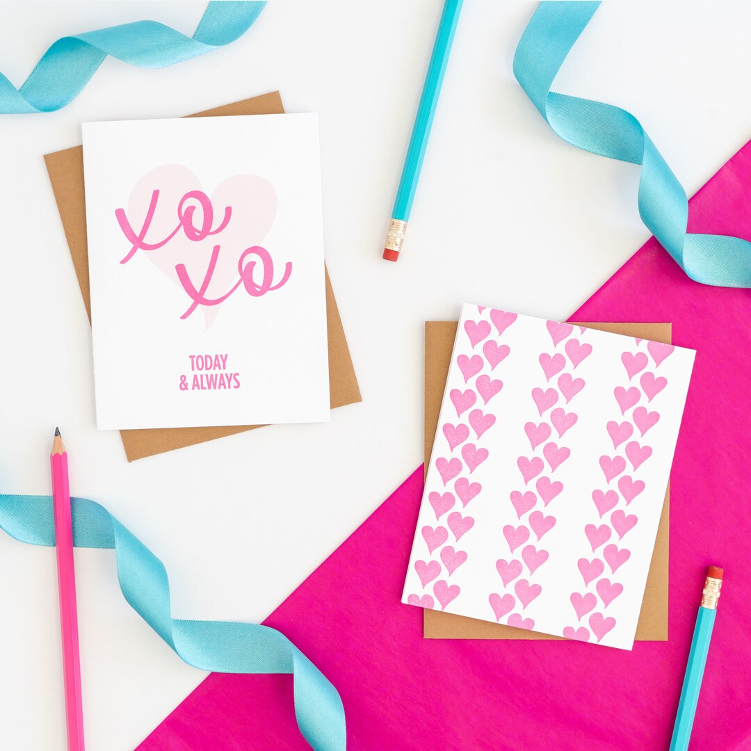 Valentine Love Card, Anniversary Card, Valentine, Letterpress Card ...