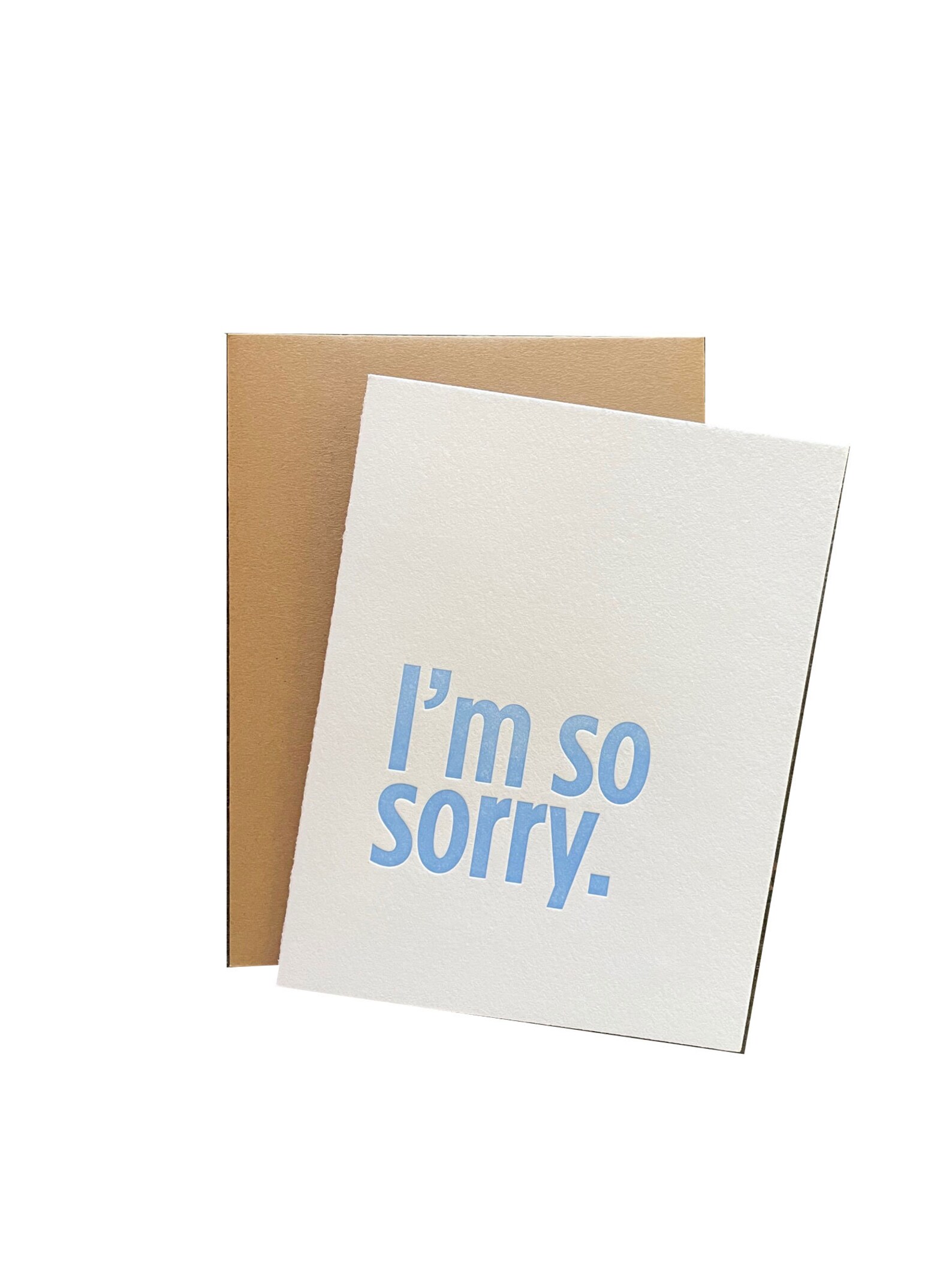 Sympathy Card Regrets Card Sad Card Letterpress Card - Etsy