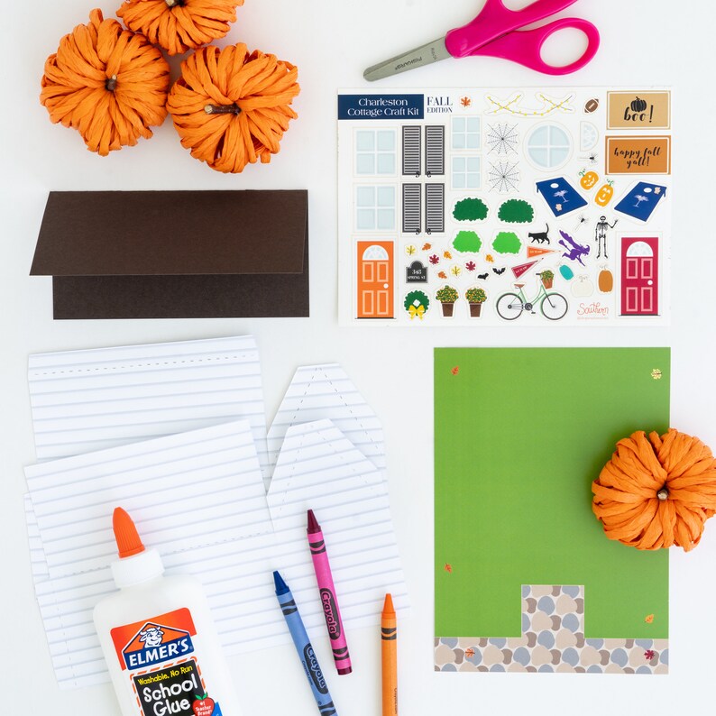 Fall Craft Kit House Craft Kits Halloween Kid Crafting | Etsy