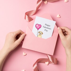 Valentine's Day Card, Yellow Lab, Pet Card, Card From Pet, Labrador ...