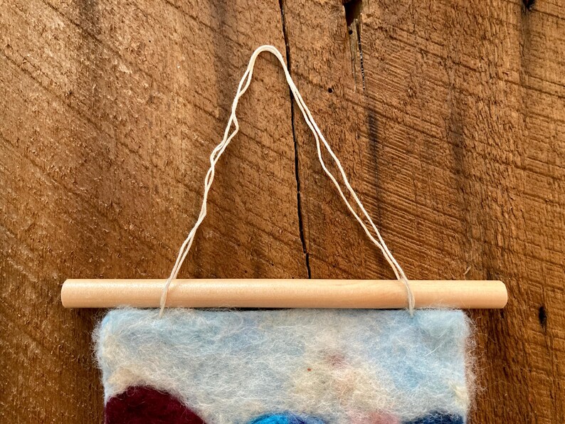 Needle Felted Landscape Wall Hanging Mountain Range - Etsy