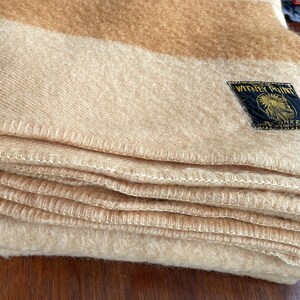 Whitney Point Wool Blanket 4 Point Yellow Gold Stripe VINTAGE by ...