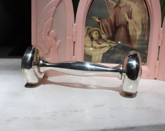 Silver rattle | Etsy