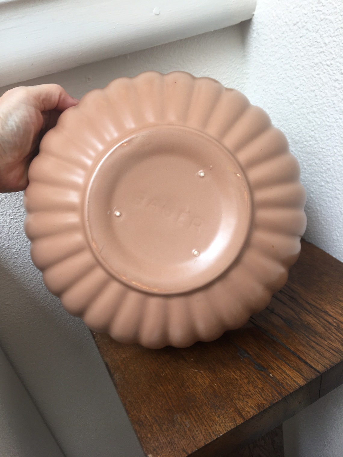 Bauer Pottery Tracy Irwin Half Pumpkin Beige Bowl 10 | Etsy