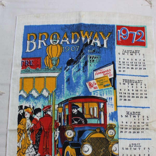 1972 Calendar - Etsy