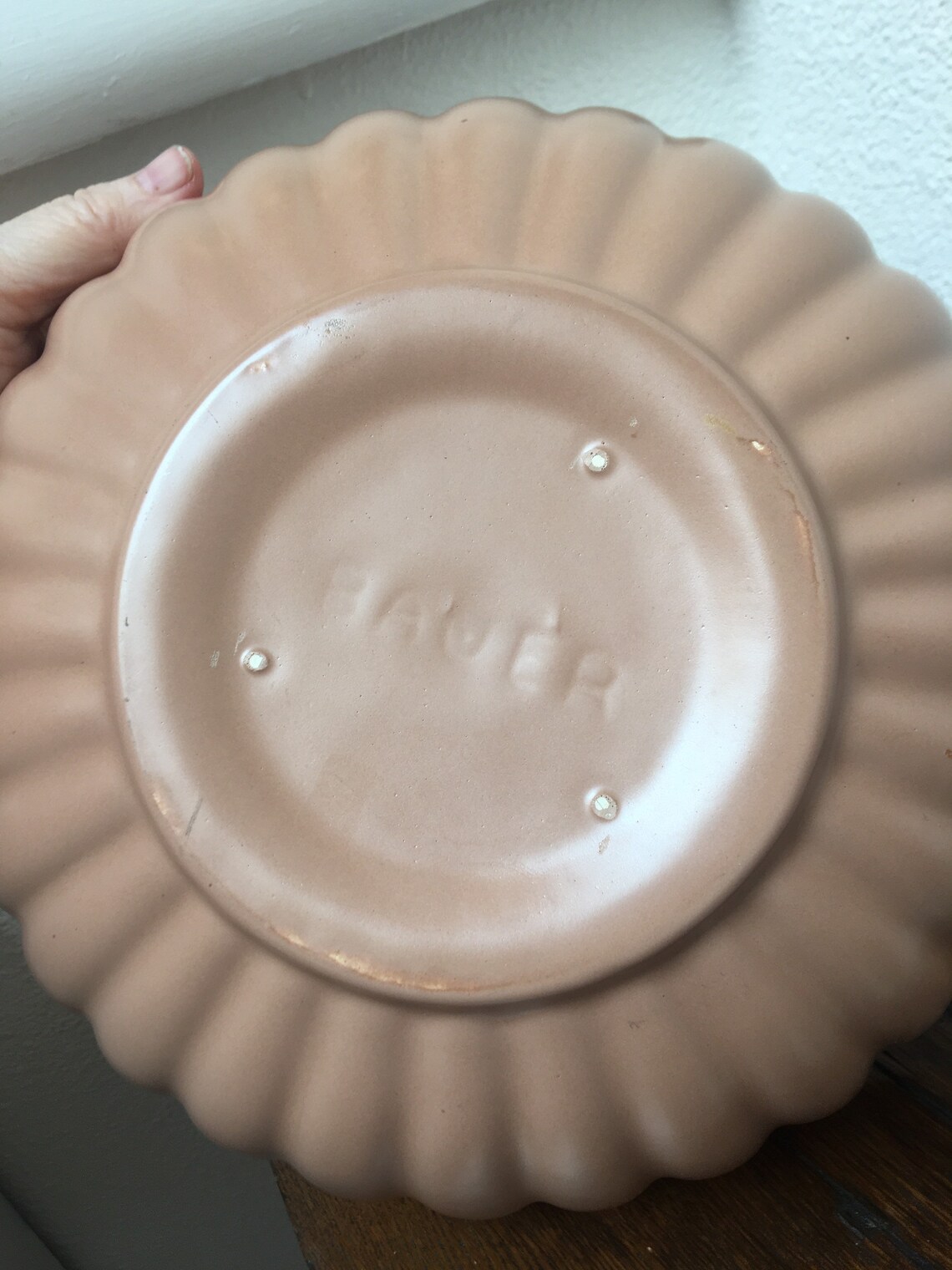 Bauer Pottery Tracy Irwin Half Pumpkin Beige Bowl 10 | Etsy