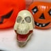 Halloween Skull Wind up Chattering Toy Mr Bones VINTAGE by ...