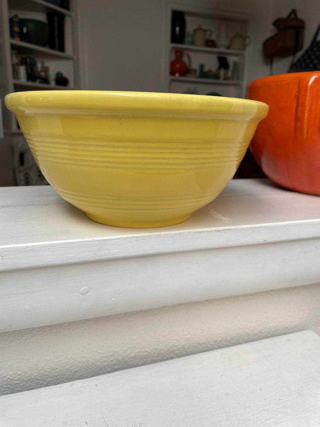 Pacific Pottery Yellow Mixing Bowl Hostessware 18R VINTAGE by ...
