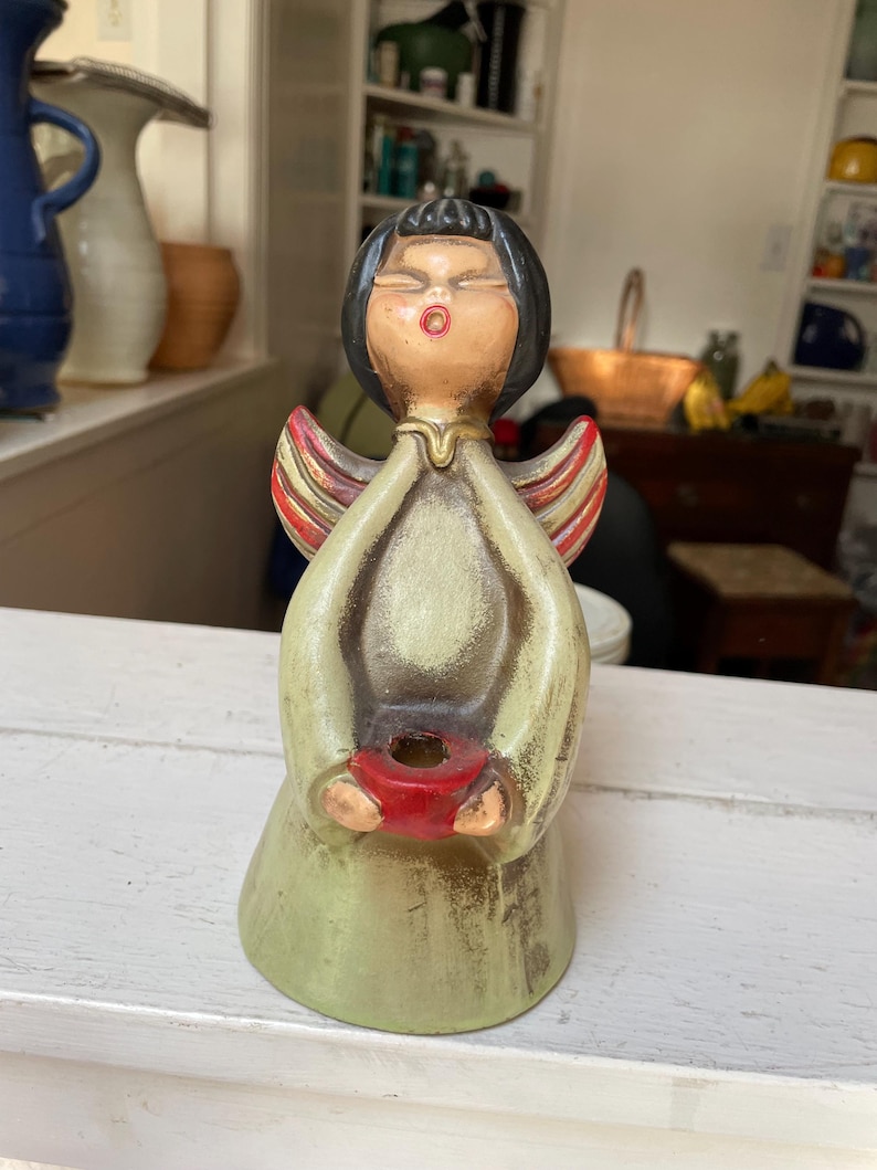 Vintage Thun Angel Italy Candle Holder Christmas Decor 7 1/4" - Etsy