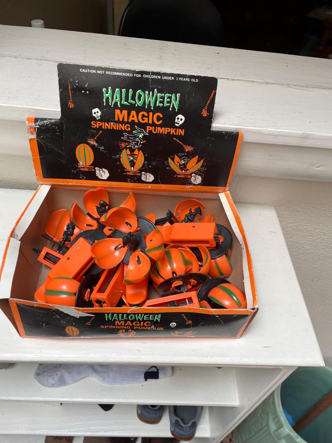 Magic Spinning Pumpkin Witch Lot of 10 Original Box ONS Vintage by ...