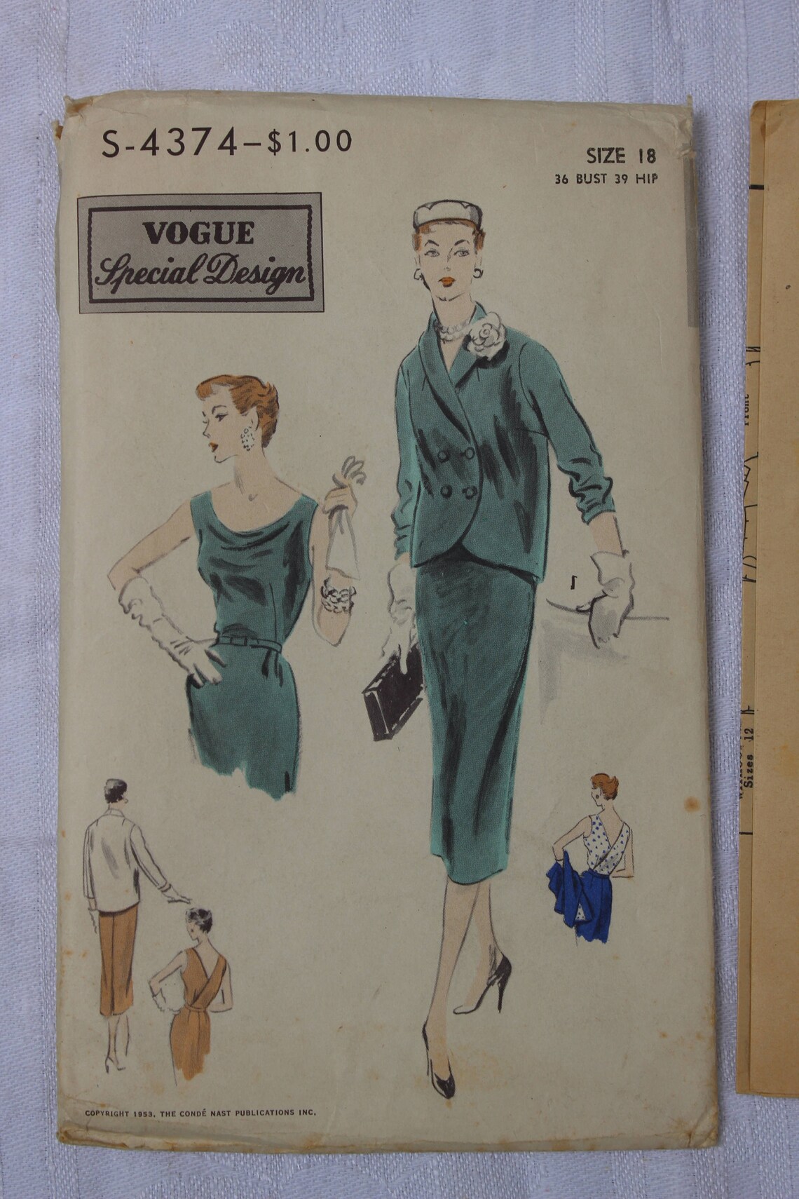 Vogue Sewing Pattern S-4374 Special Design One Piece Cocktail - Etsy