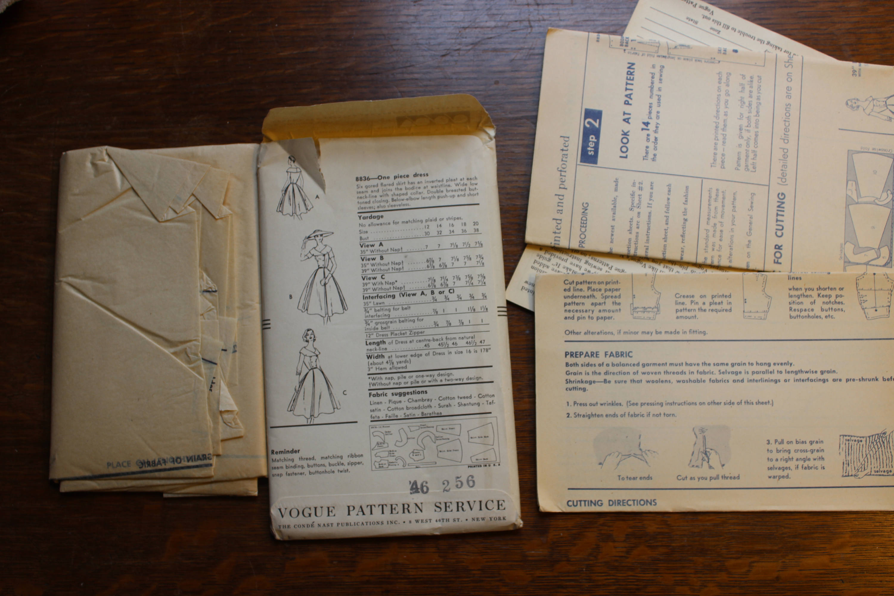 Vintage Vogue Sewing Pattern 8836 One Piece Dress Size 14 - Etsy