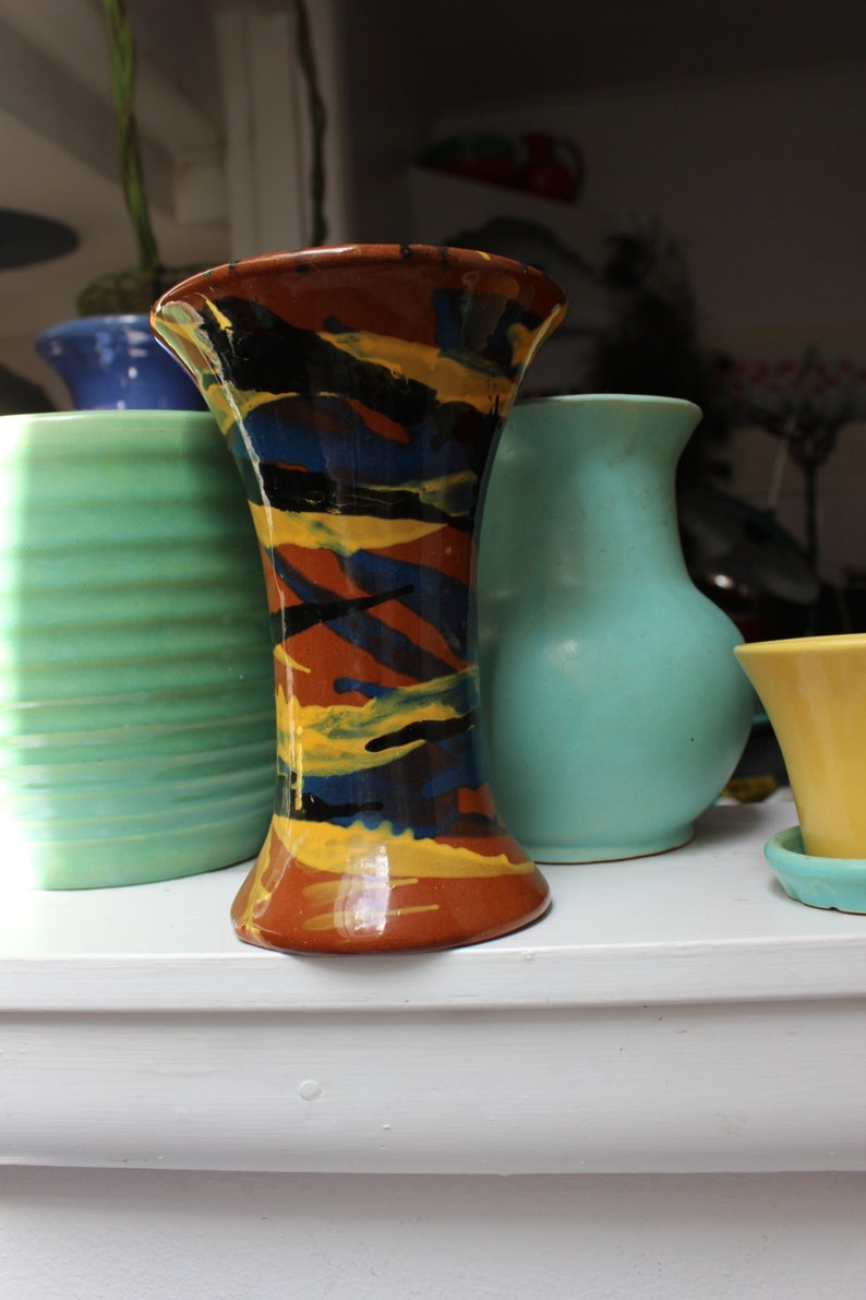 Peters and Reed Pottery Marbleized Spill Vase 8 VINTAGE - Etsy