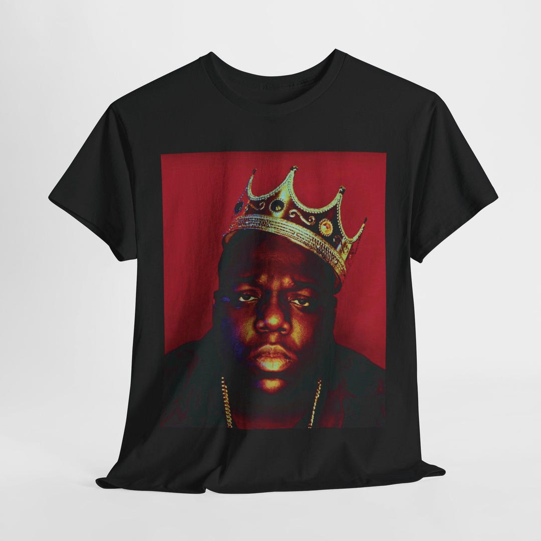 Biggie Smalls Crown T-shirt Notorious B.I.G. King of Hip-hop Tee, Bold ...