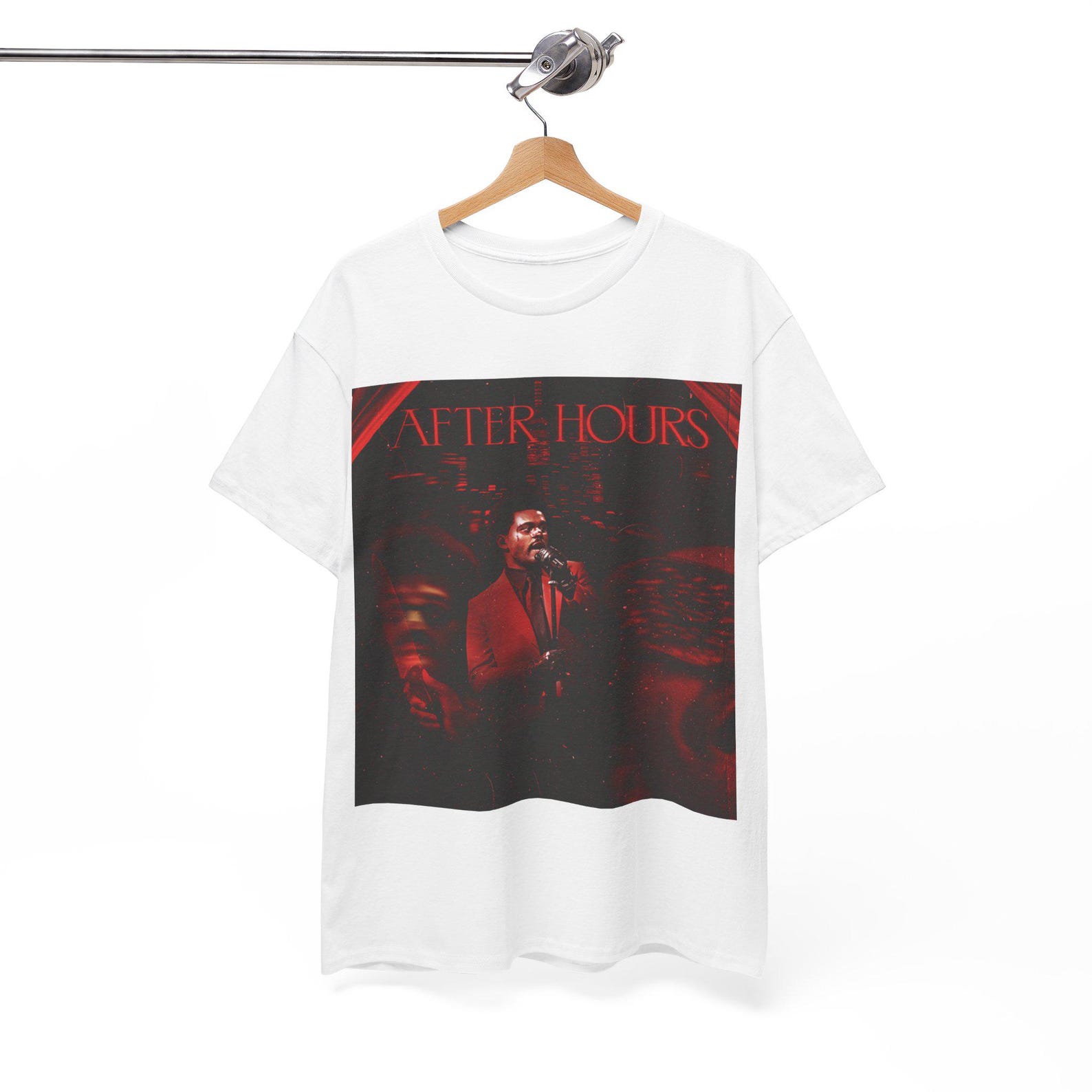 The Weeknd After Hours Red Noir T-shirt Cinematic Album Cover Tee for ...