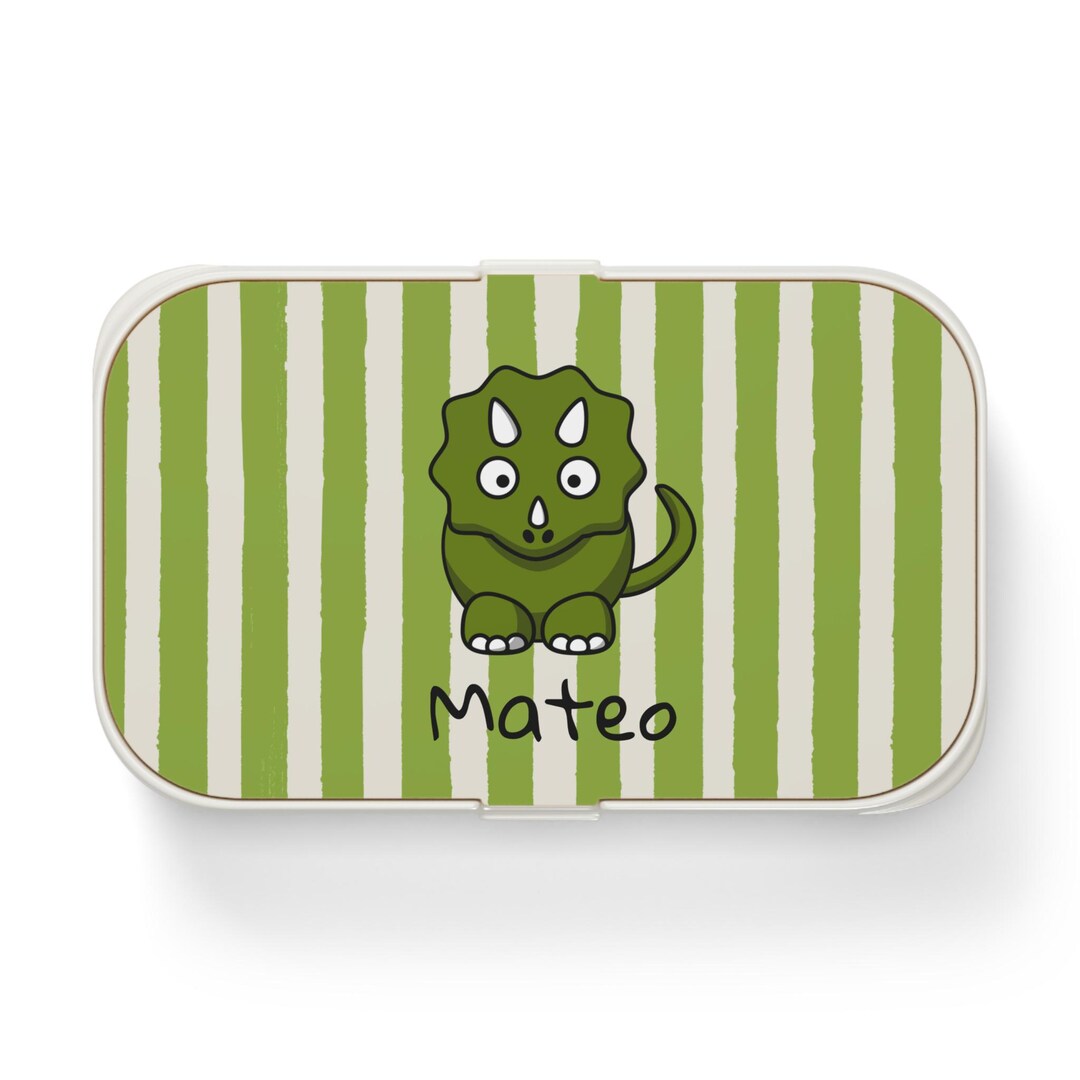 Dinosaur Bento Lunch Box for Kids, Personalized Lunch Container, Eco ...