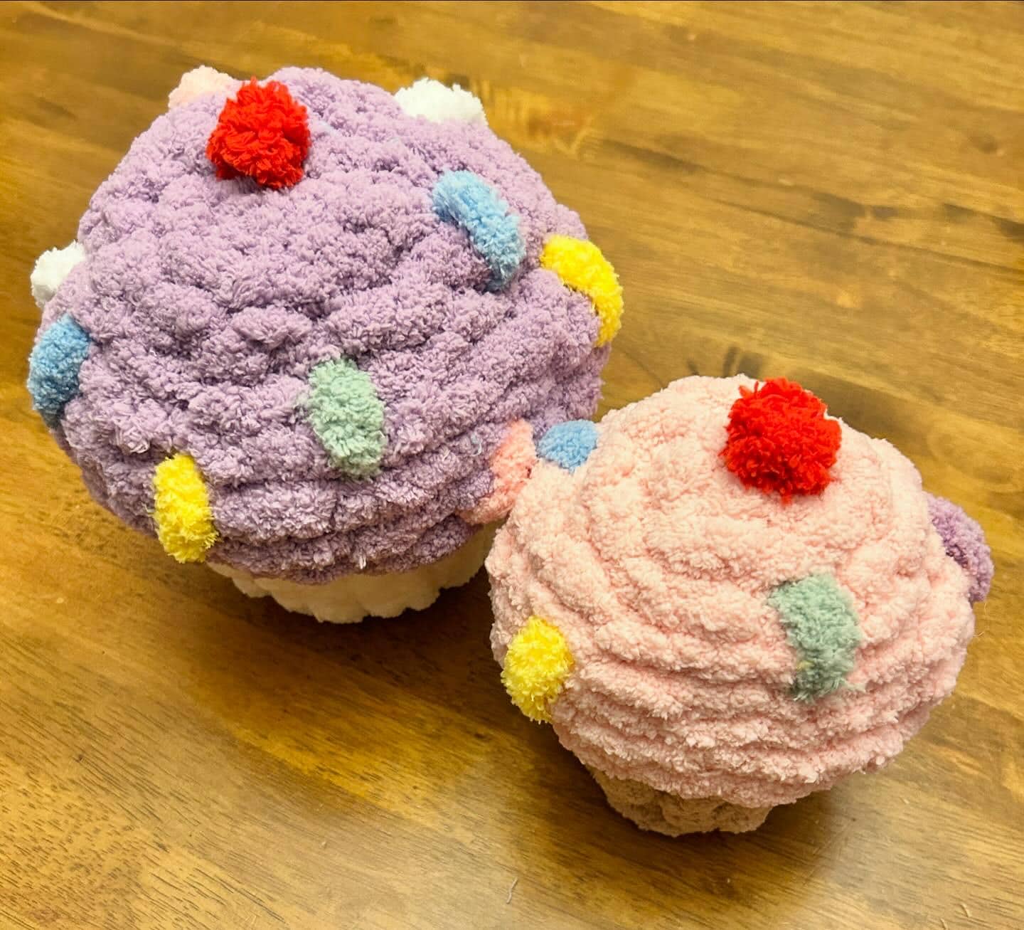 Hand Made Chunky Knit Stuffie Cupcake Etsy