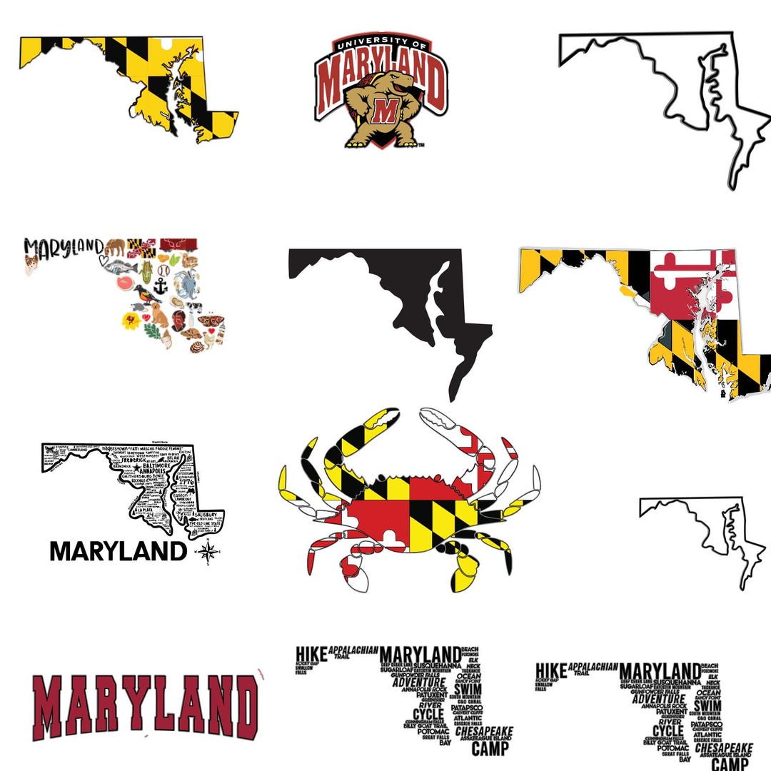 Maryland State SVG File for Cricut & Silhouette Maryland State Outline ...
