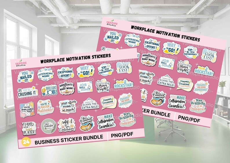 Workplace Motivation Stickers | Employee Appreciation & Office Rewards ...