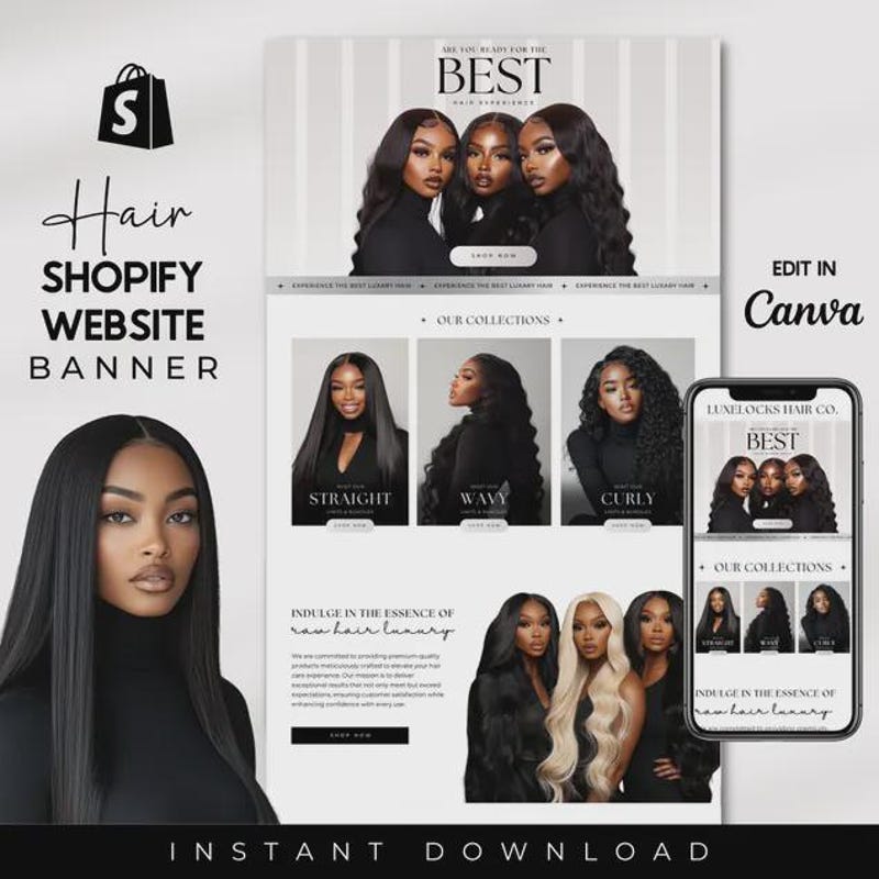 Shopify Website Templates - Etsy