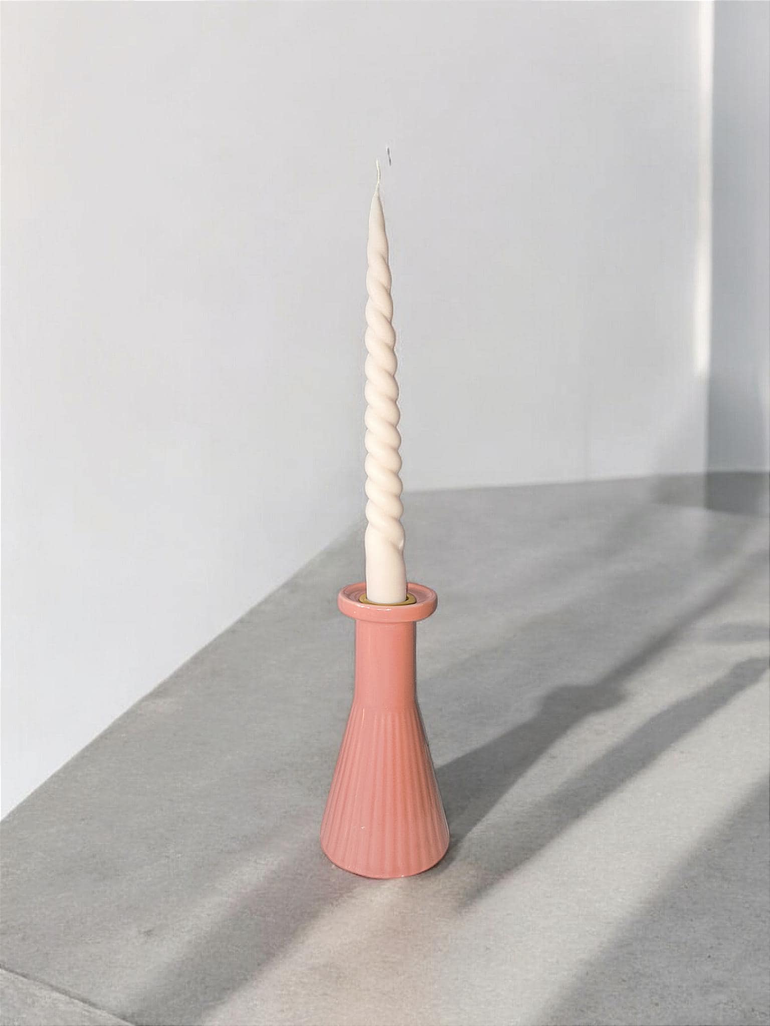 Spiral Taper Candle, Candlesticks, Twisted Candle, Soy Beeswax Candle ...
