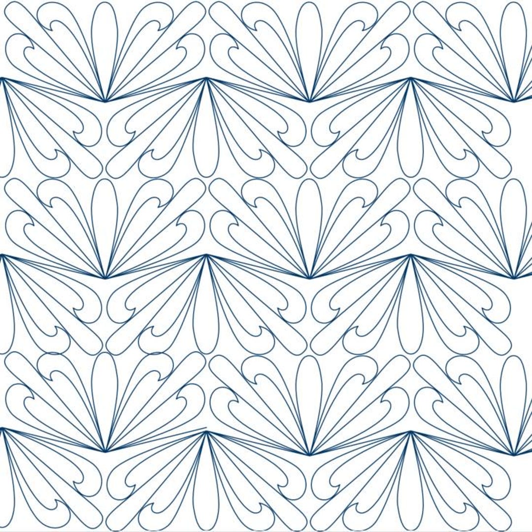 Bray Edge to Edge E2E Digital Quilt Design,computerized Longarm ...