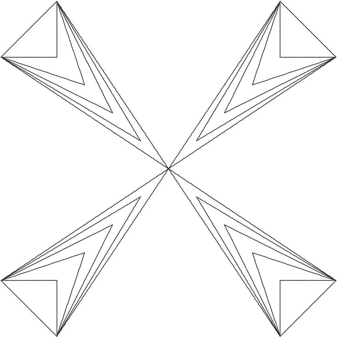 Dramatic Angles All-purpose Quilt Block Digital Design, Computerized ...