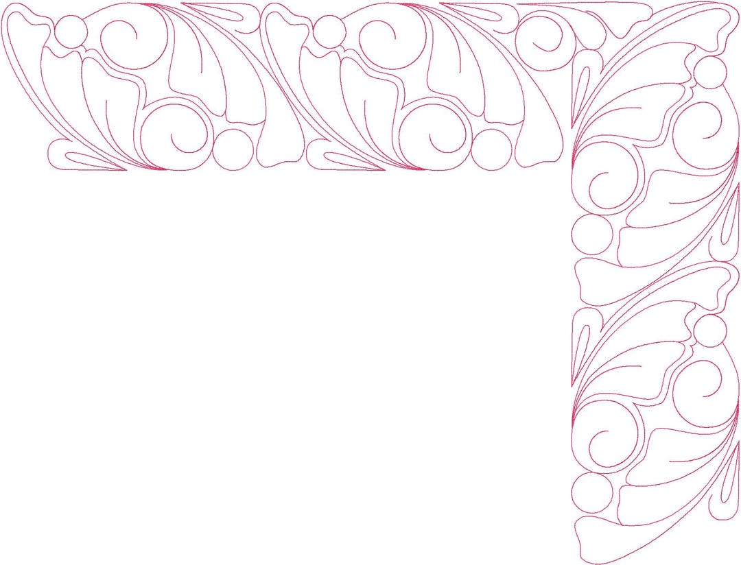 Paramount Pattern Corner Digital Design for Computerized Longarm ...
