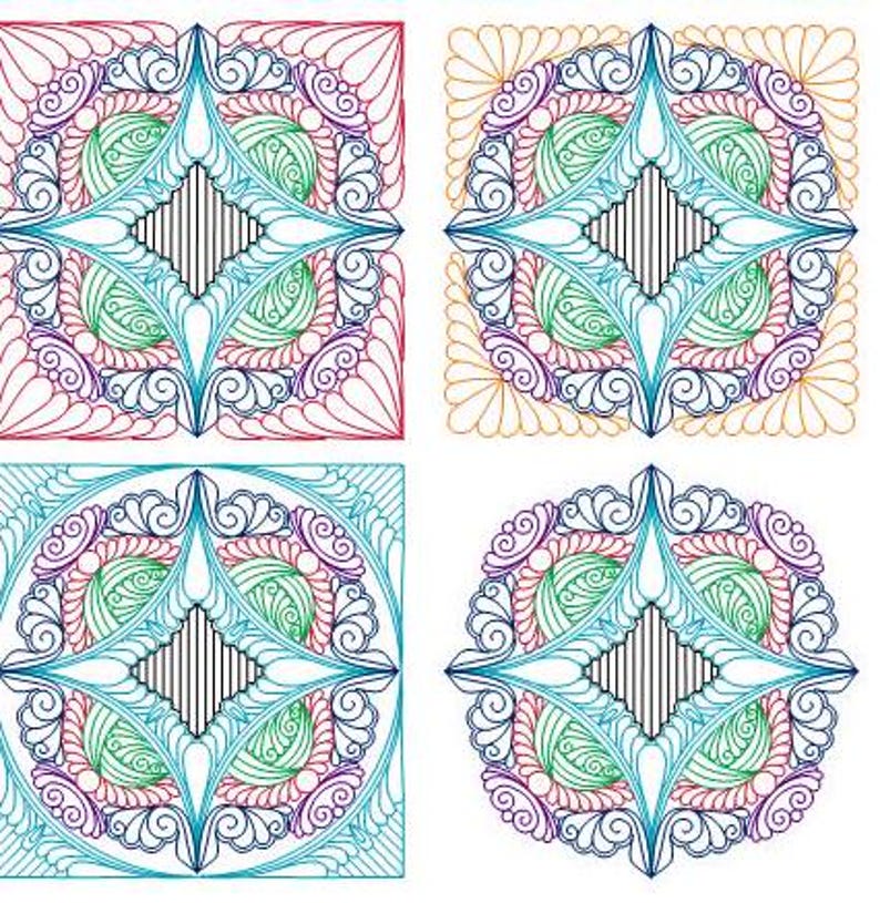 12 Quilty Quill Frame Designs - PRINTABLE and Digital PDF Workbook for ...
