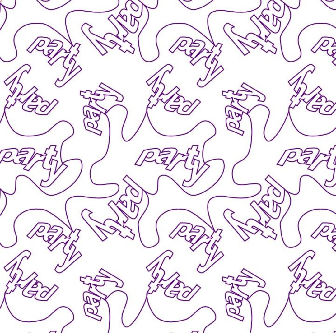 Tossed Party E2E Digital Design for Computerized Longarm Quilting and ...