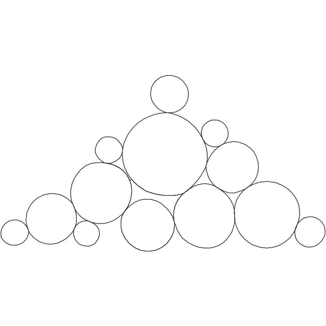 Circle Setting Triangle Block Digital Design for Computerized Longarm ...
