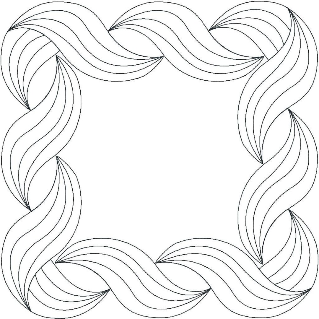 Twisted Rope Frame Block Digital Design for Computerized Longarm ...