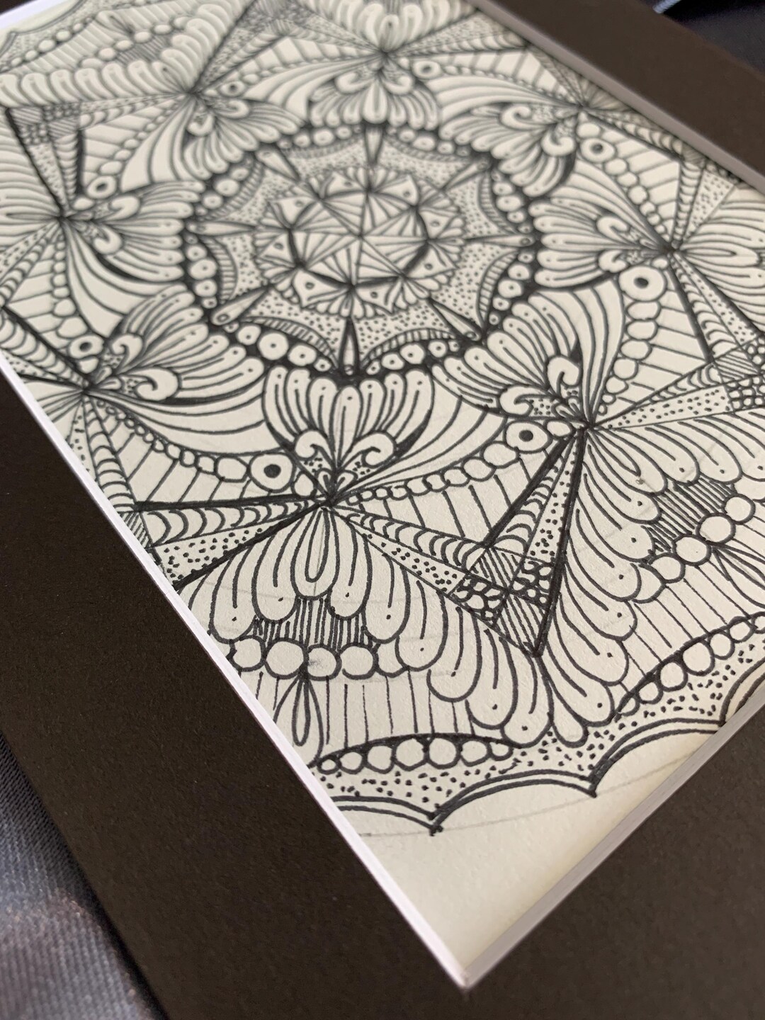 Hand Drawn Mandala Design #33 - Original Design by Jen Eskridge 4”x6 ...