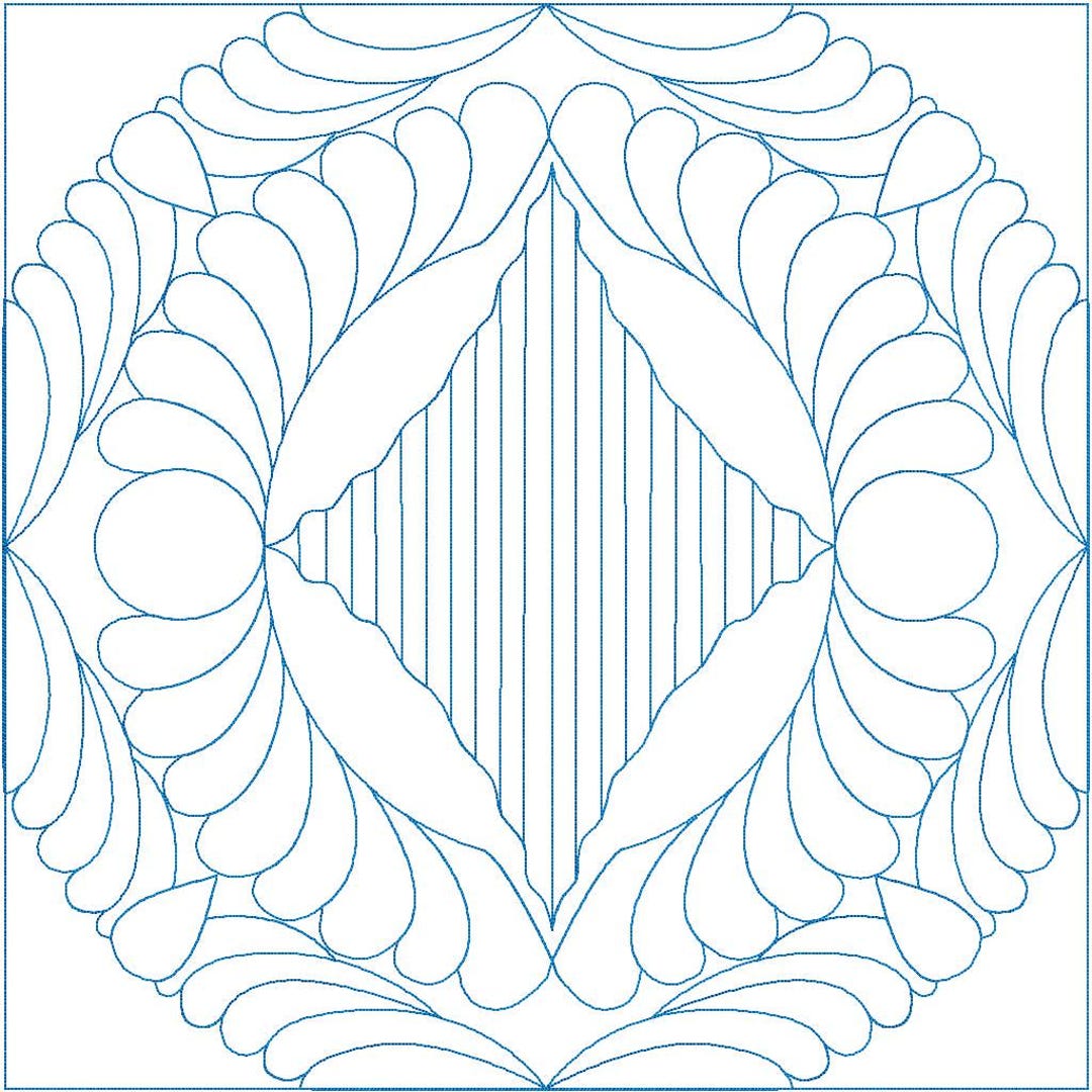 Wrapped Wreath Digital Design for Computerized Longarm Quilting and ...