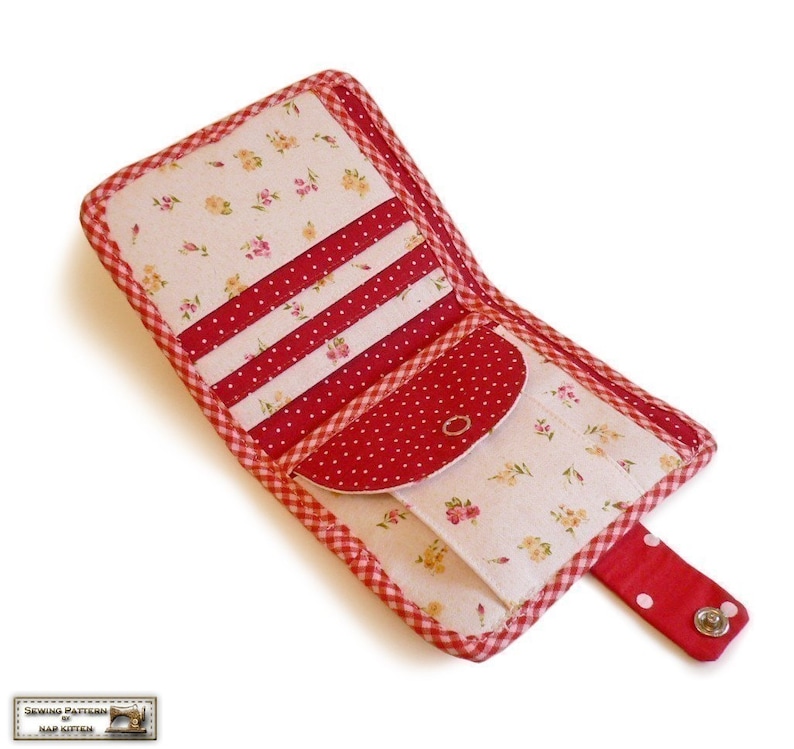 Bi Fold Wallet Sewing Pattern Tutorial Instructions Ebook,zipper Wallet ...