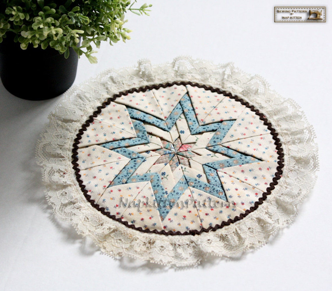 Patchwork Coasters PDF Sewing Pattern, Drink Coaster Pattern, Star ...