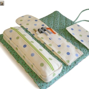Roll up Bag Sewing Pattern, Makeup Bag Pattern, Cosmetic Bag Pattern ...
