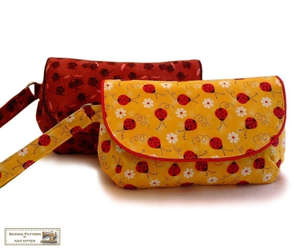 Zippered Clutch Sewing Pattern, Bag Pattern, Wristlet Sewing Pattern ...
