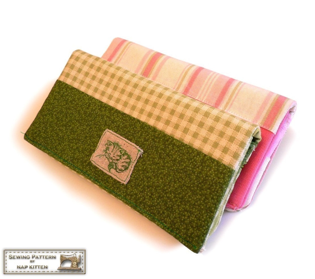 Wallet Sewing Pattern, Checkbook Wallet, Cell Phone, Long Wallet, Bi ...
