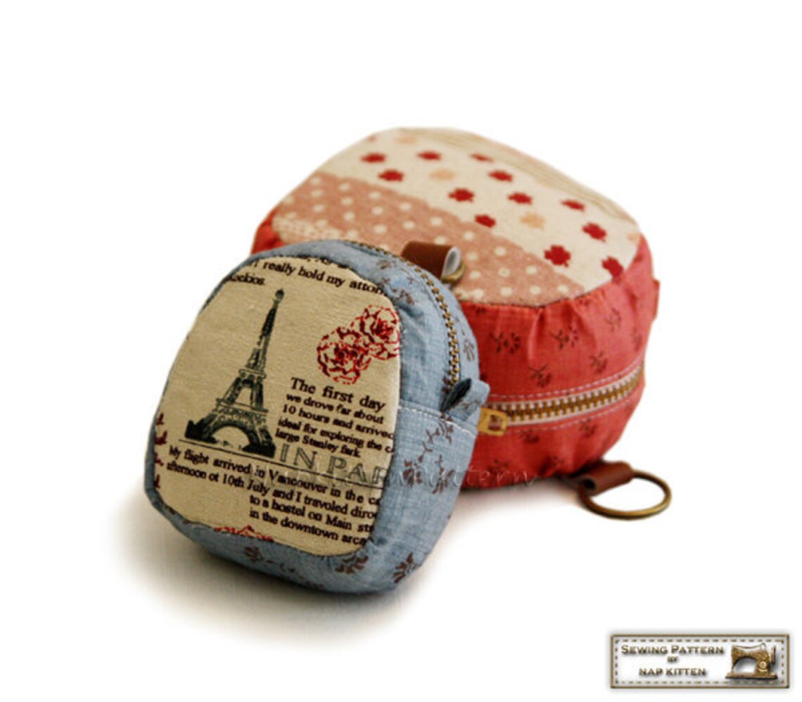 The Key Pouches Sewing Pattern, Coin Purse Pattern Zippered--- PDF (two ...