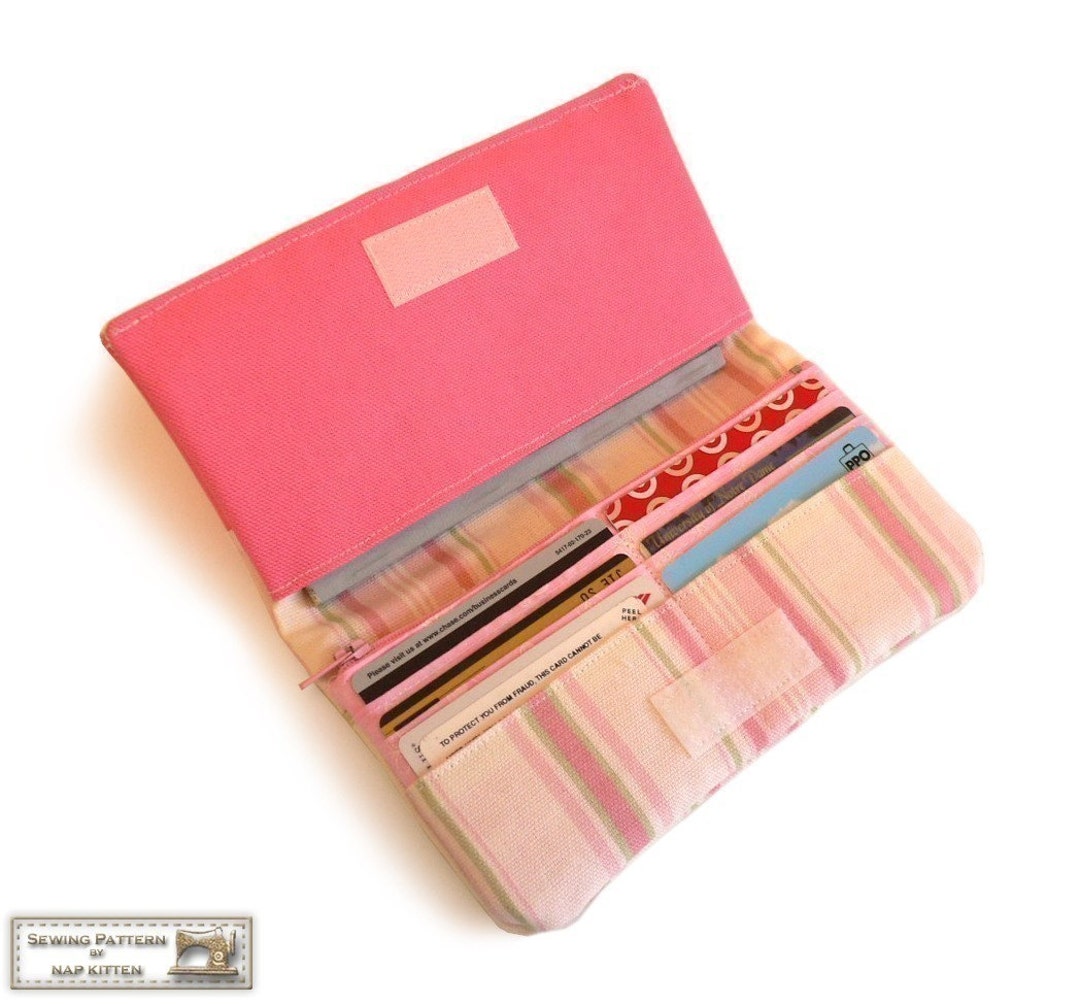 Clutch/wallet Sewing Pattern, Long Wallet Pattern, Zipper Wallet ...