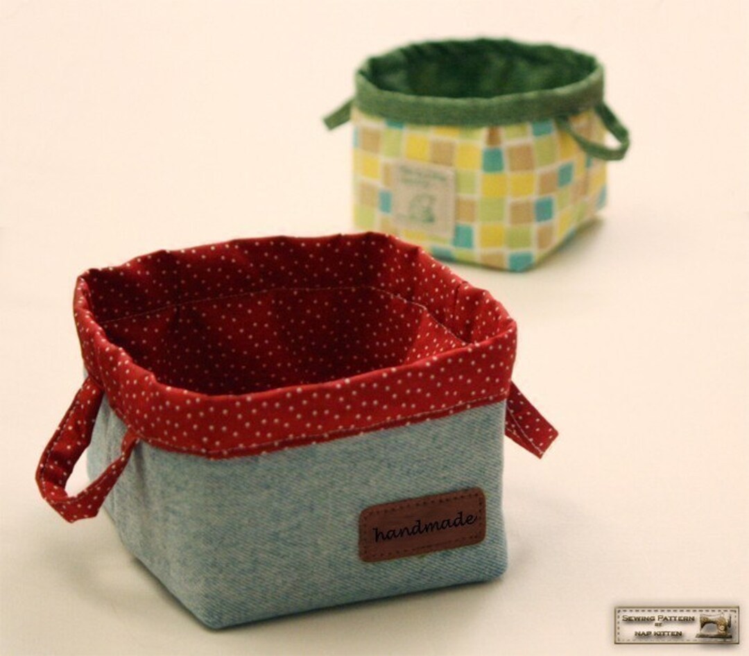 Fabric Bins Pattern, Baskets Sewing Pattern -- Pdf--beginner - Etsy
