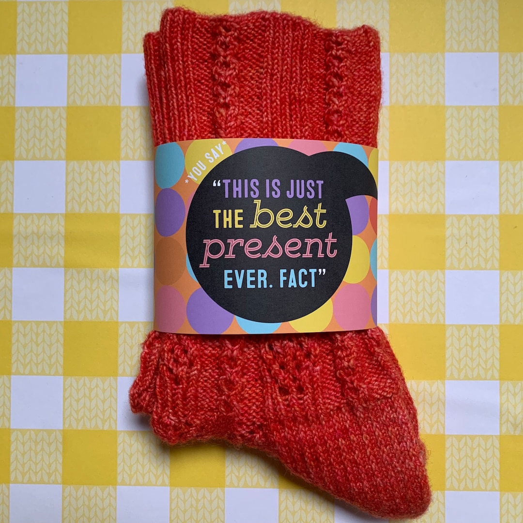 Sock Bands - the You Say Version - Wraps for Handmade Socks - Etsy