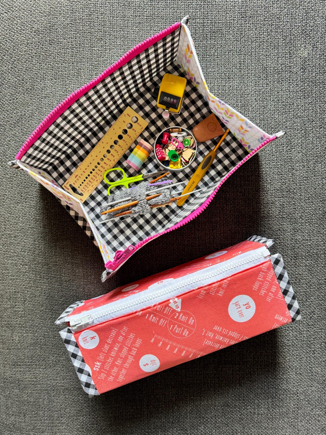 Zip up Tray Pouch Kit to MAKE YOUR OWN - Etsy UK