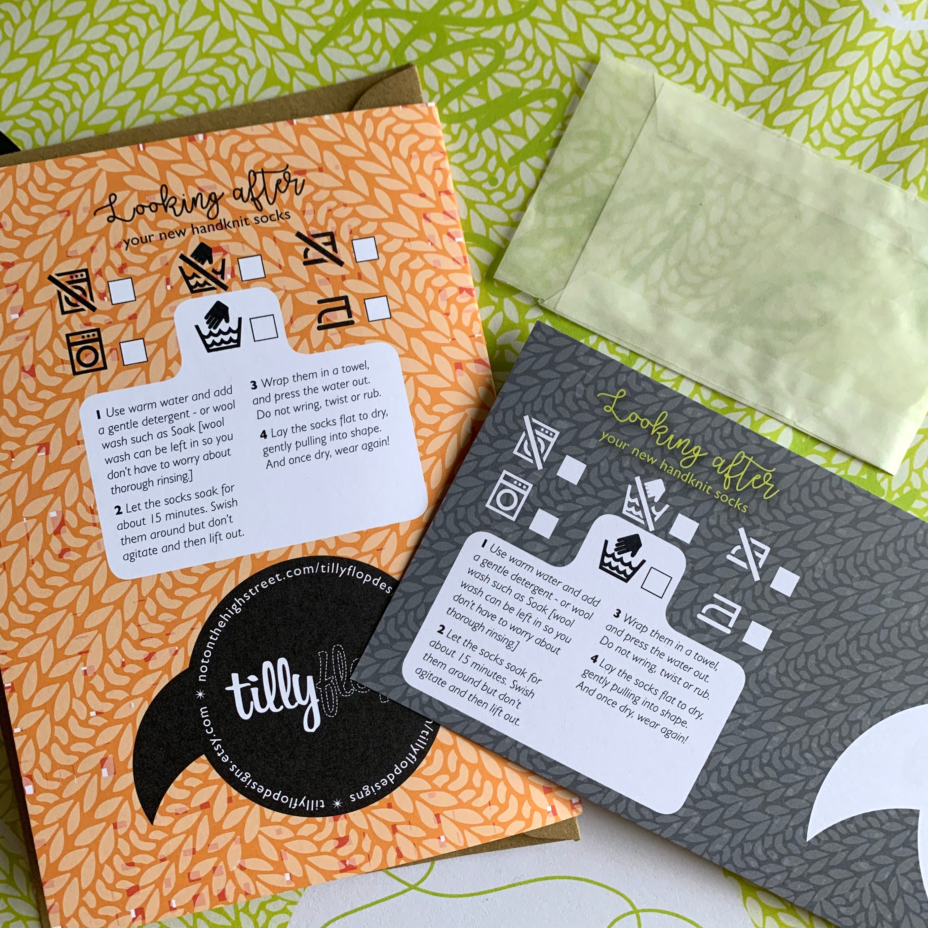 Sock Gift Kit Greeting Card, Wrapping Paper, Band for Handmade Socks - Etsy